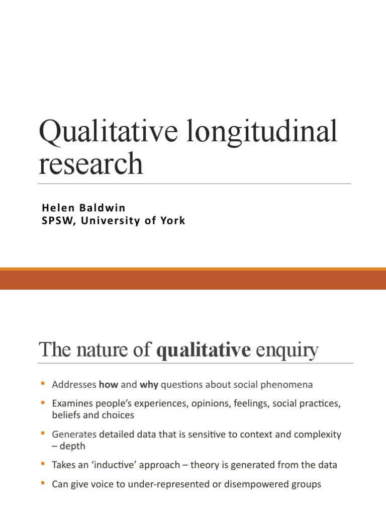 Longitudinal Research Design - 2020-21 - Qualitative | PDF