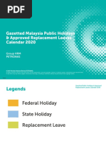 Malaysia Public Holidays & Replacements 2025 | PDF | Holidays | Malaysia