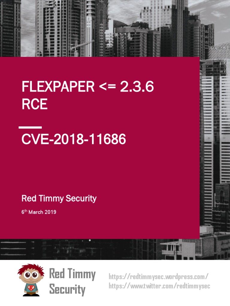 FLEXPAPER 2.3.6 RCE: Red Timmy Security Red Timmy | PDF | Hypertext ...