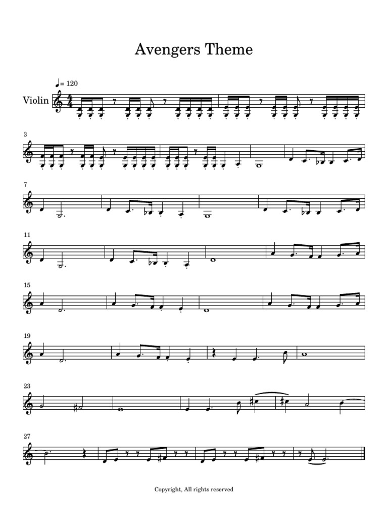 Avengers Theme PDF | PDF