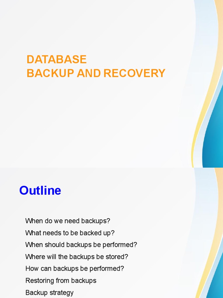 Backup and Recovery | PDF | Backup | My Sql