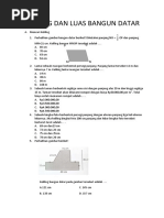 Soal Matematika Kelas 4 - Bangun Datar (Alvaro) | PDF