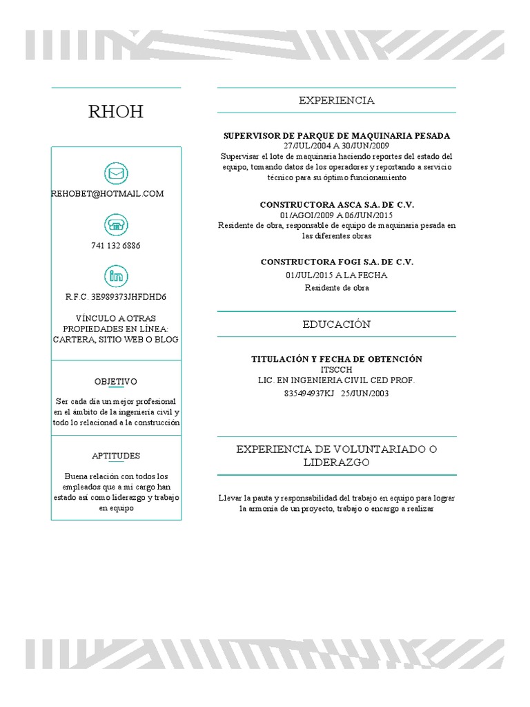 Curriculum Vitae de Empresa Constructora | PDF