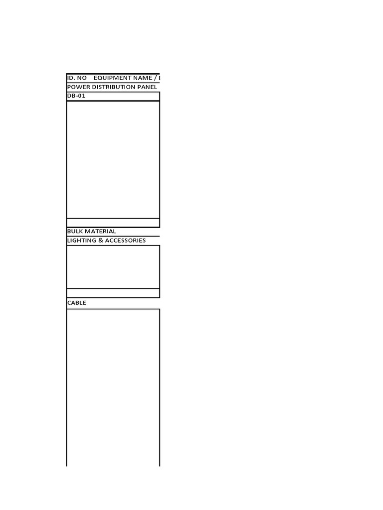 PSL-P.ET-EL-MTO-001 - MTO ELECTRICAL Rev. A Edit | PDF | Manufactured ...