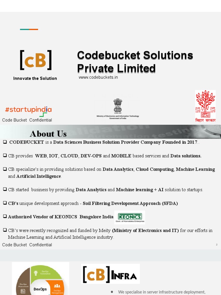 Codebucket Solutions Private Limited Codebucket Solutions Private Limited | PDF | Cloud ...