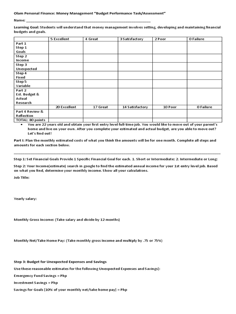 Money Management | PDF | Saving | Income