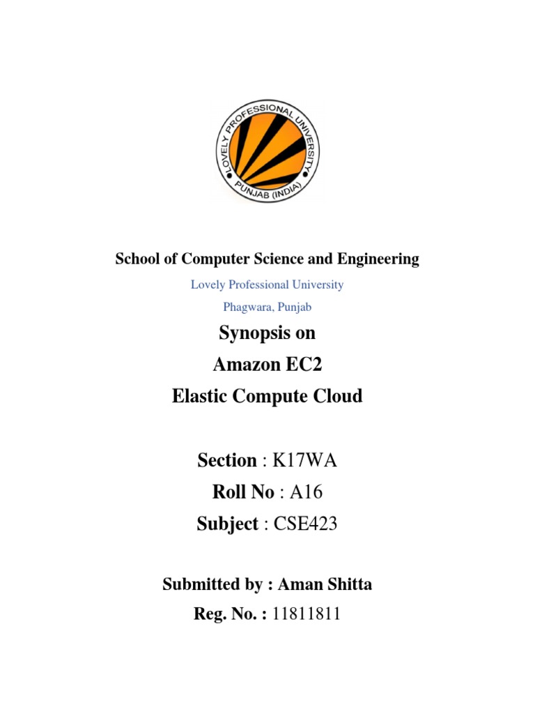 First Page Synopsis CSE423 | PDF