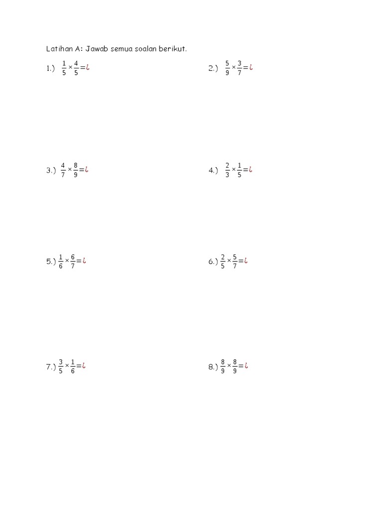 Latihan Matematik: Soalan dan Cerakinan | PDF