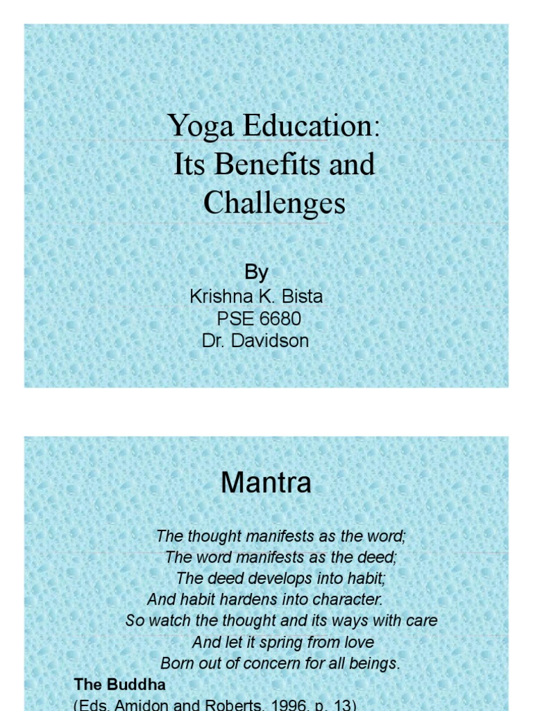 Yoga Education PPT Slides | PDF | Asana | Yoga