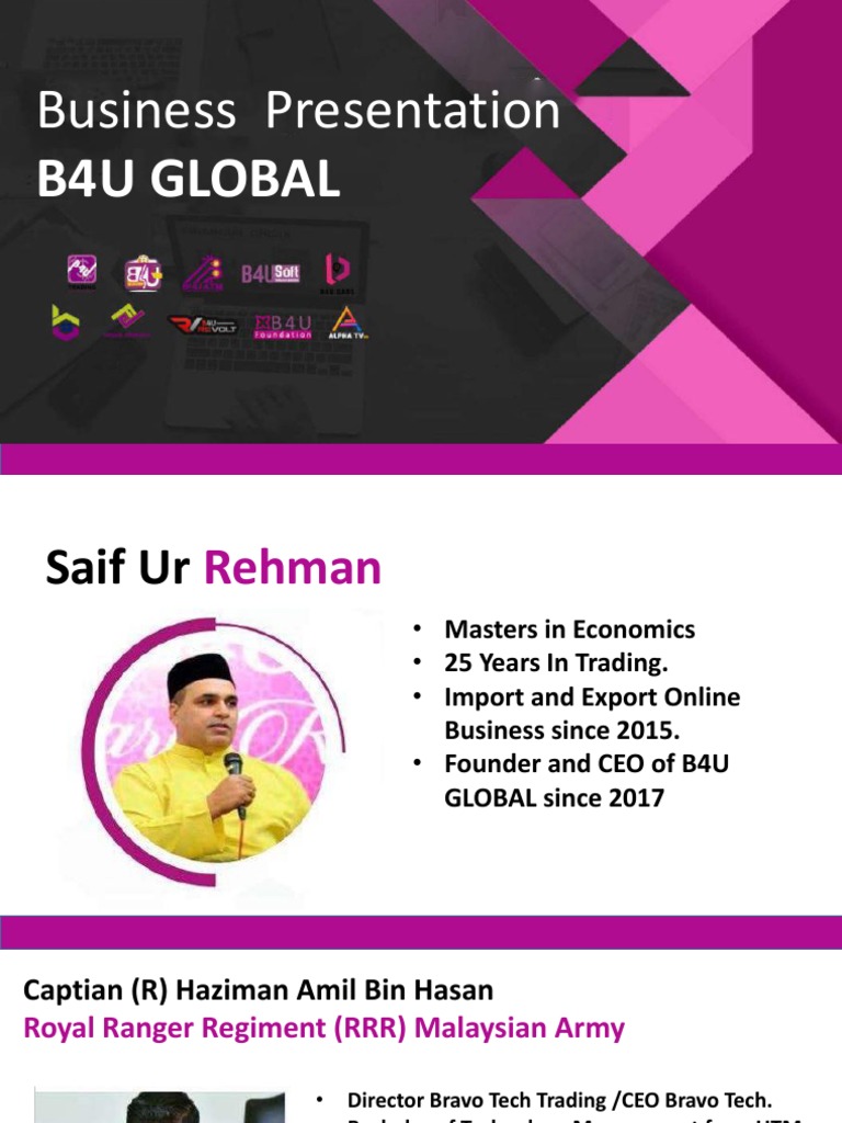 B4U GLOBAL NEW PRESENTATION Updated 25 July 2020 | PDF | Cryptocurrency ...
