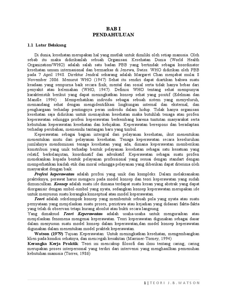 Teori J Watson | PDF