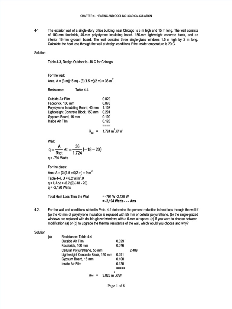 PDF Chapter 4 DD | PDF | Building Insulation | Heat Transfer