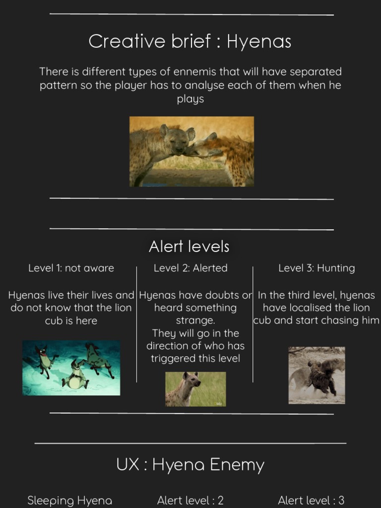 Hyena Enemy Alert Levels Guide | PDF