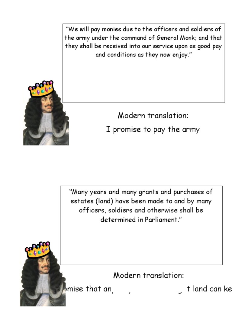 Lesson 6 - Declaration of Breda Handouts | PDF