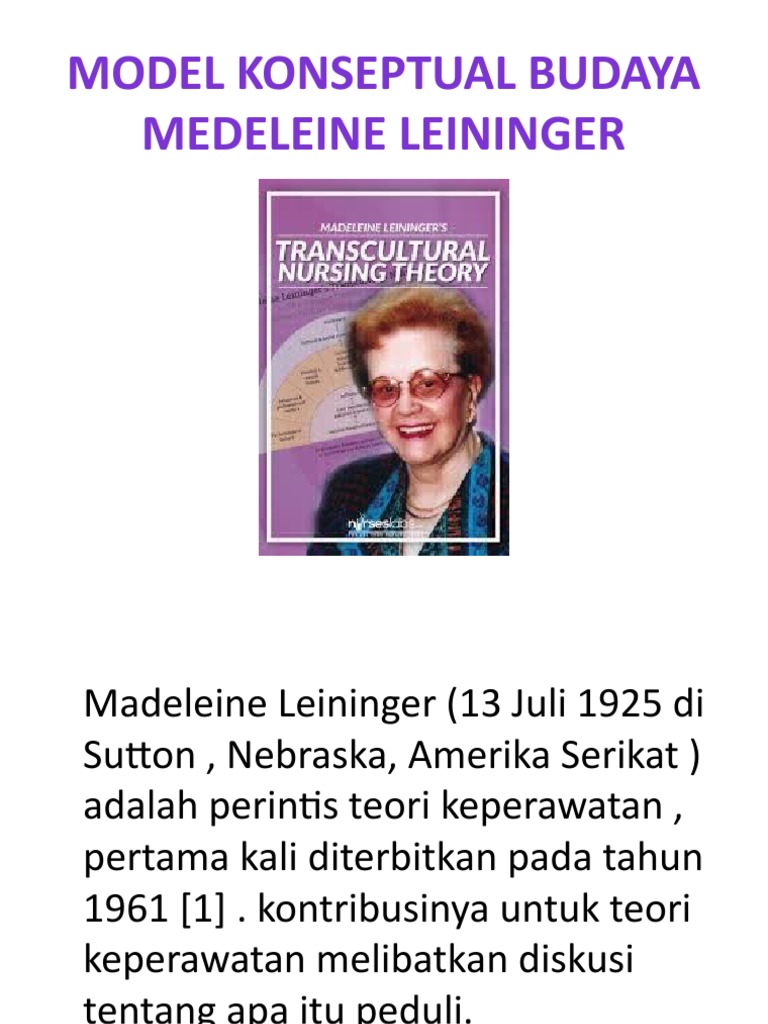 Model Budaya Keperawatan Leininger | PDF