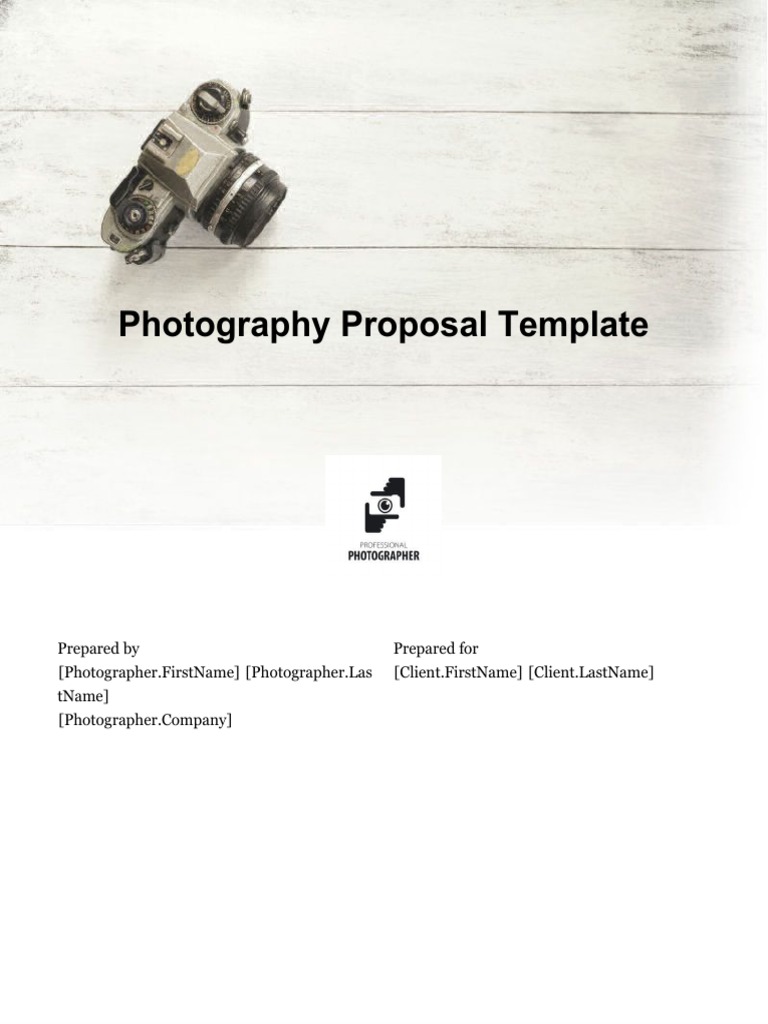 Proposal Template | PDF | Photographer | Fee