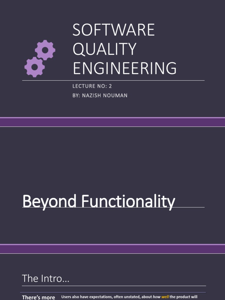 Software Quality Engineering | PDF | Scalability | Reliability Engineering