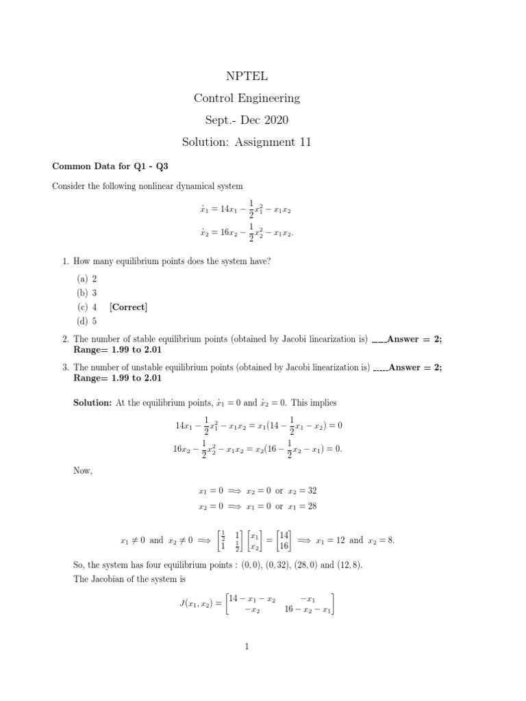 Solution Assignment 11 | PDF | Electrical Engineering | Mathematical ...