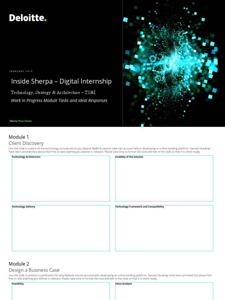 Deloitte TSI - Virtual Internship - Templatev4 | PDF