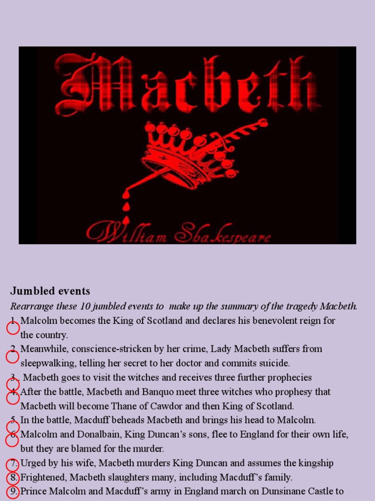 Macbeth Act 5 Scene 1 | PDF | Macbeth | Shakespearean Tragedies