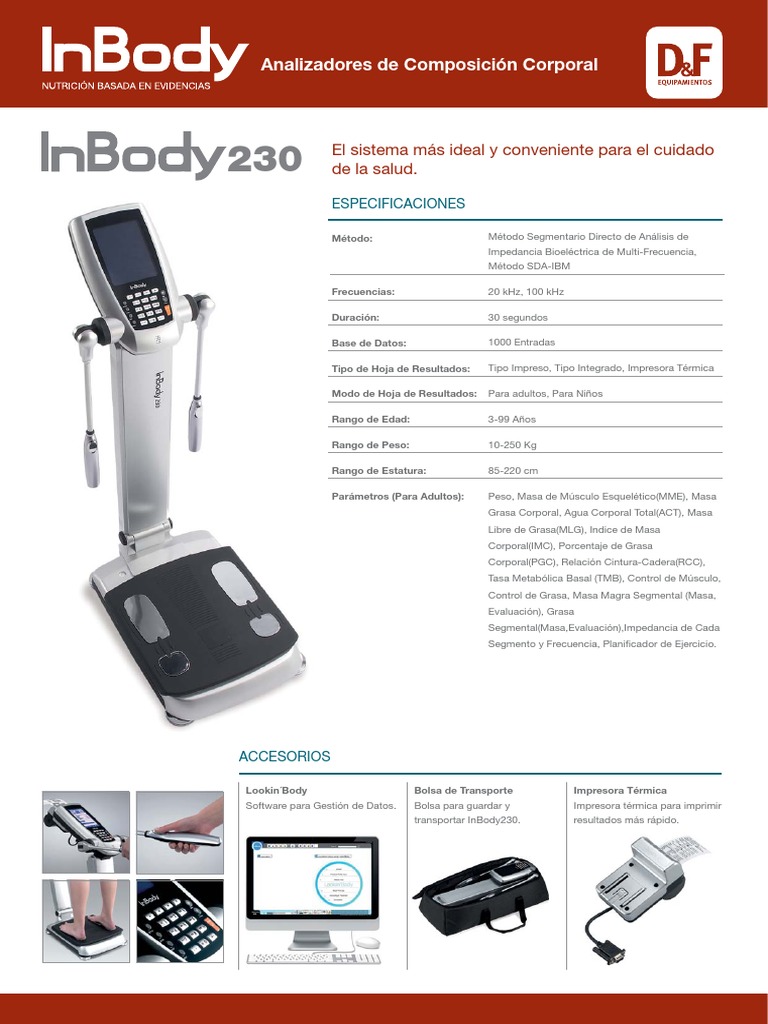 Inbody 230 | PDF | Índice de masa corporal | Tejido adiposo