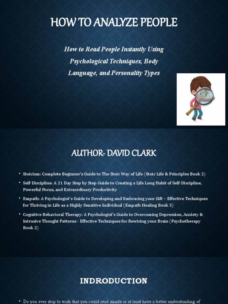 How To Analyze People: How To Read People Instantly Using Psychological ...