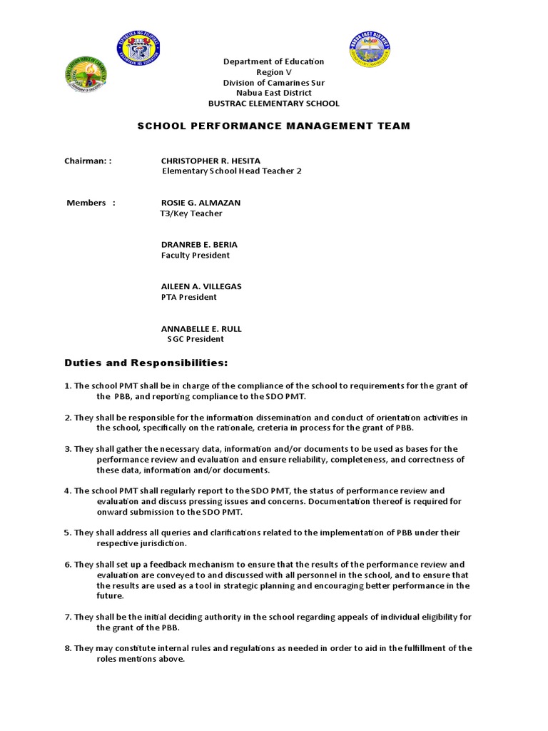 School Performance Management Team (SPMT) | PDF | Public Law | Policy