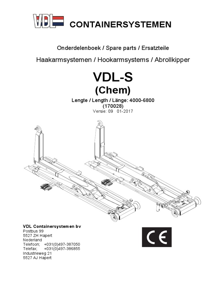 VDL Hook Loader Parts Book S 25 | PDF