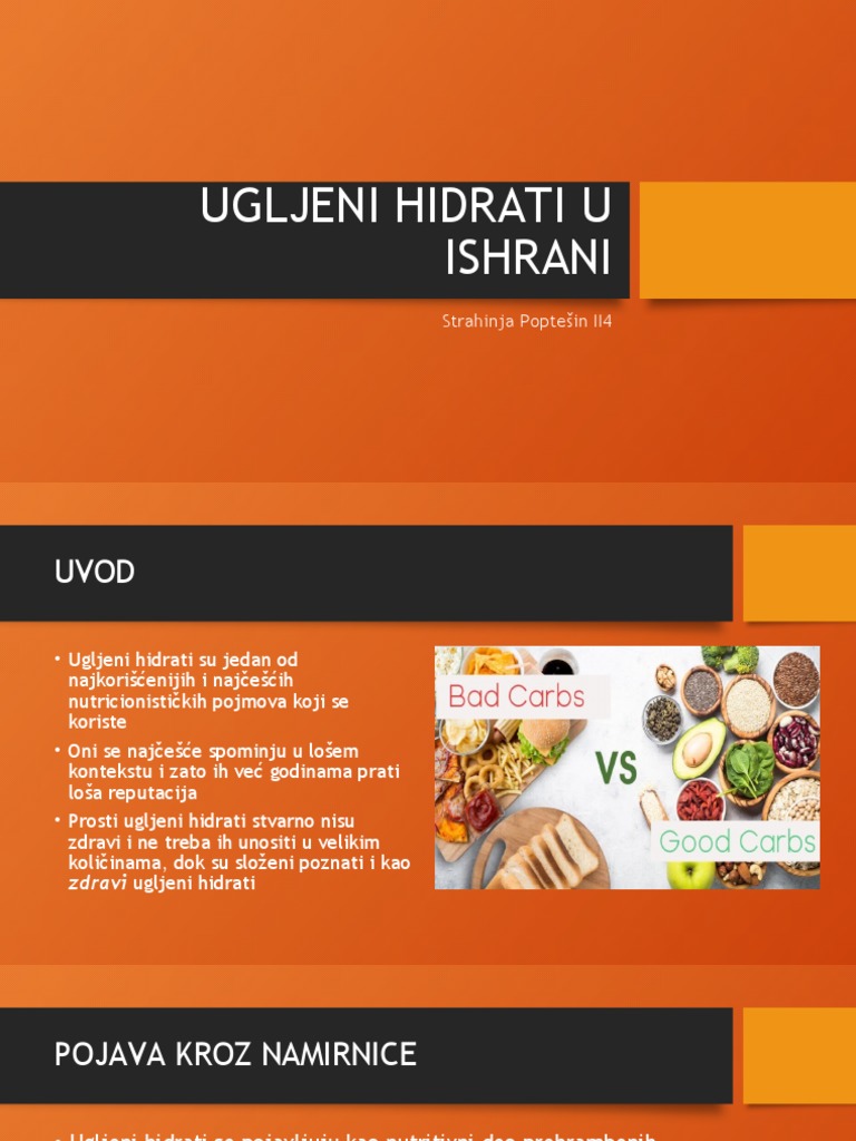 Ugljeni Hidrati U Ishrani | PDF