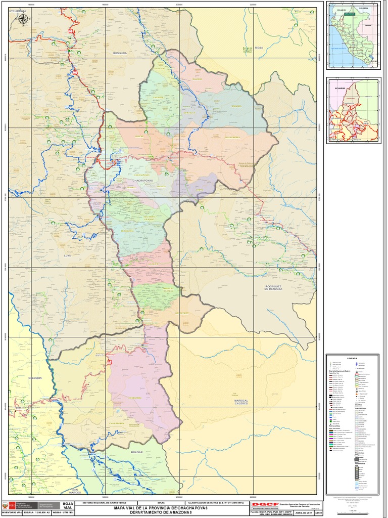 Mapas de La Red Vial Amazonas - AM-01 Chachapoyas | PDF