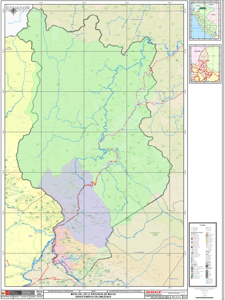 Mapas de La Red Vial Amazonas - AM-02 Bagua | PDF