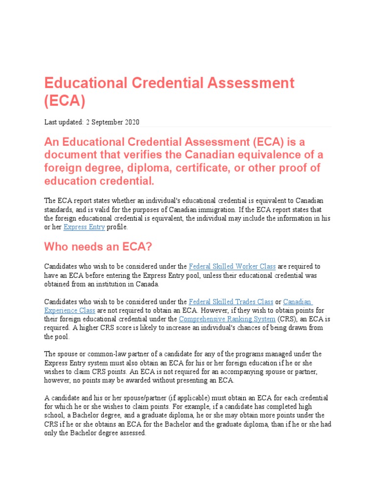 Educational Credential Assessment | PDF | Credential | Pharmacist