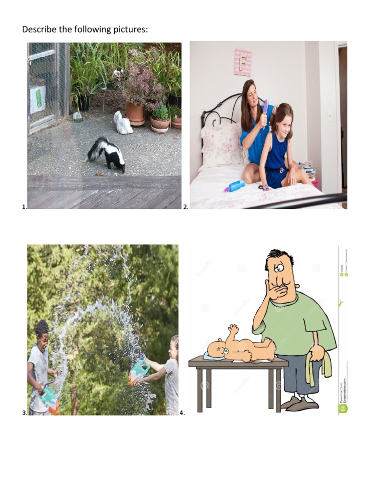 Describe The Following Pictures | PDF