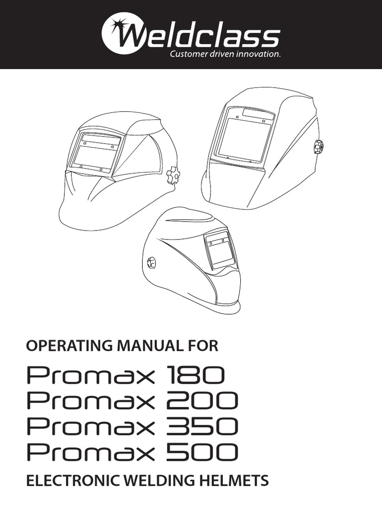 Promax 180 Promax 200 Promax 350 Promax 500: Operating Manual For | PDF