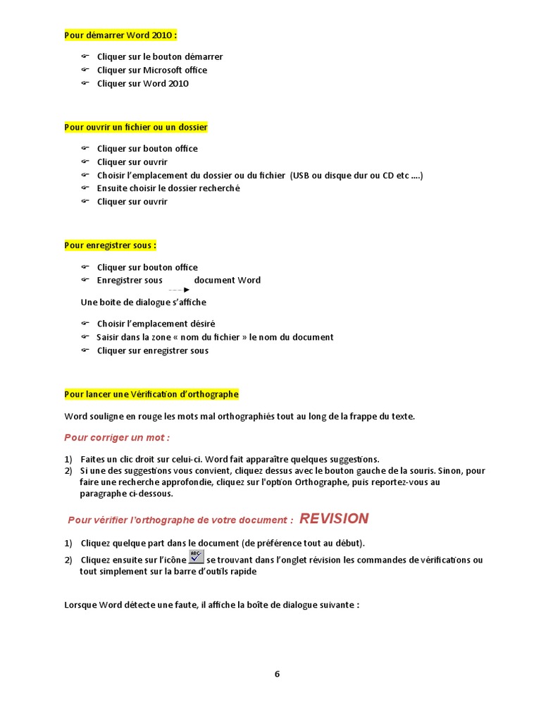 Cours 2 Mise en Page Et Mise en Forme | Descargar gratis PDF | Microsoft Word | Bouton ...