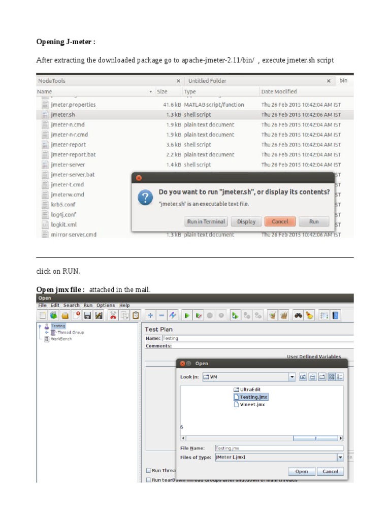 After Extracting The Downloaded Package Go To Apache-Jmeter-2.11/bin ...