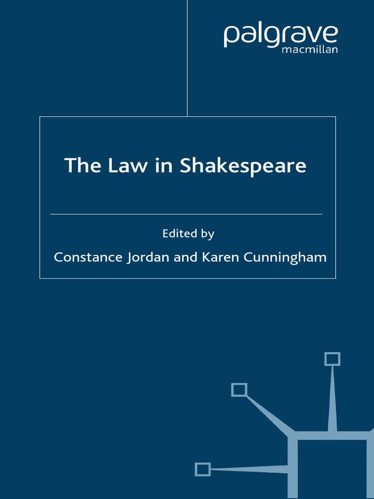 (Constance Jordan, Karen Cunningham) The Law in Shakespeare (Early ...