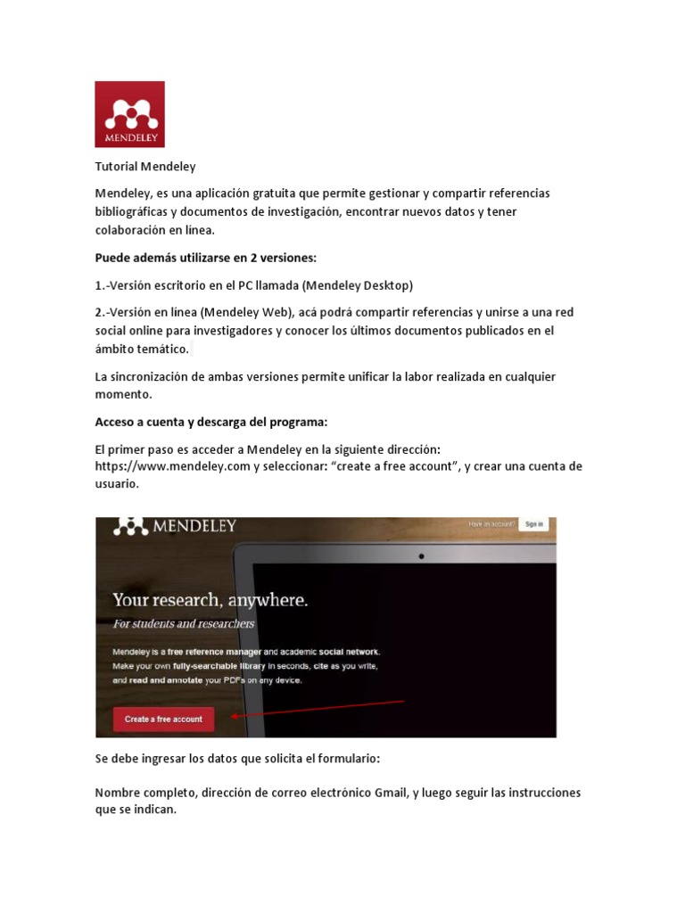 Tutorial Mendeley | PDF | Archivo de computadora | Microsoft Word