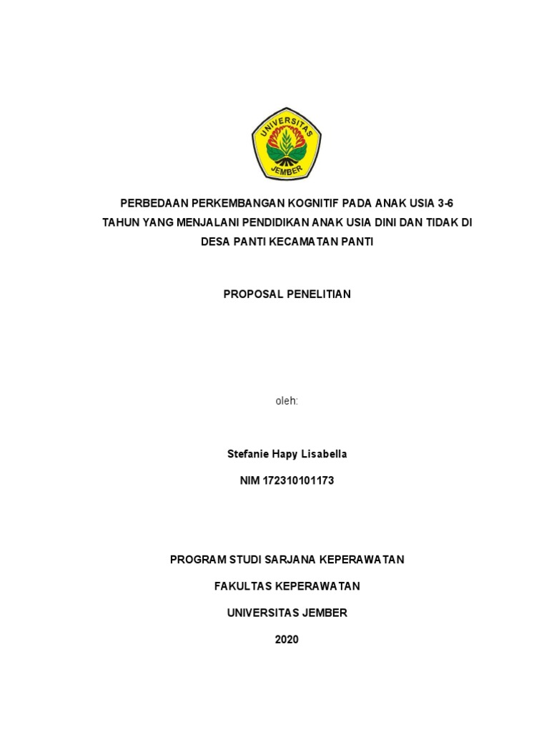 Cover Proposal Mini Sempro | PDF