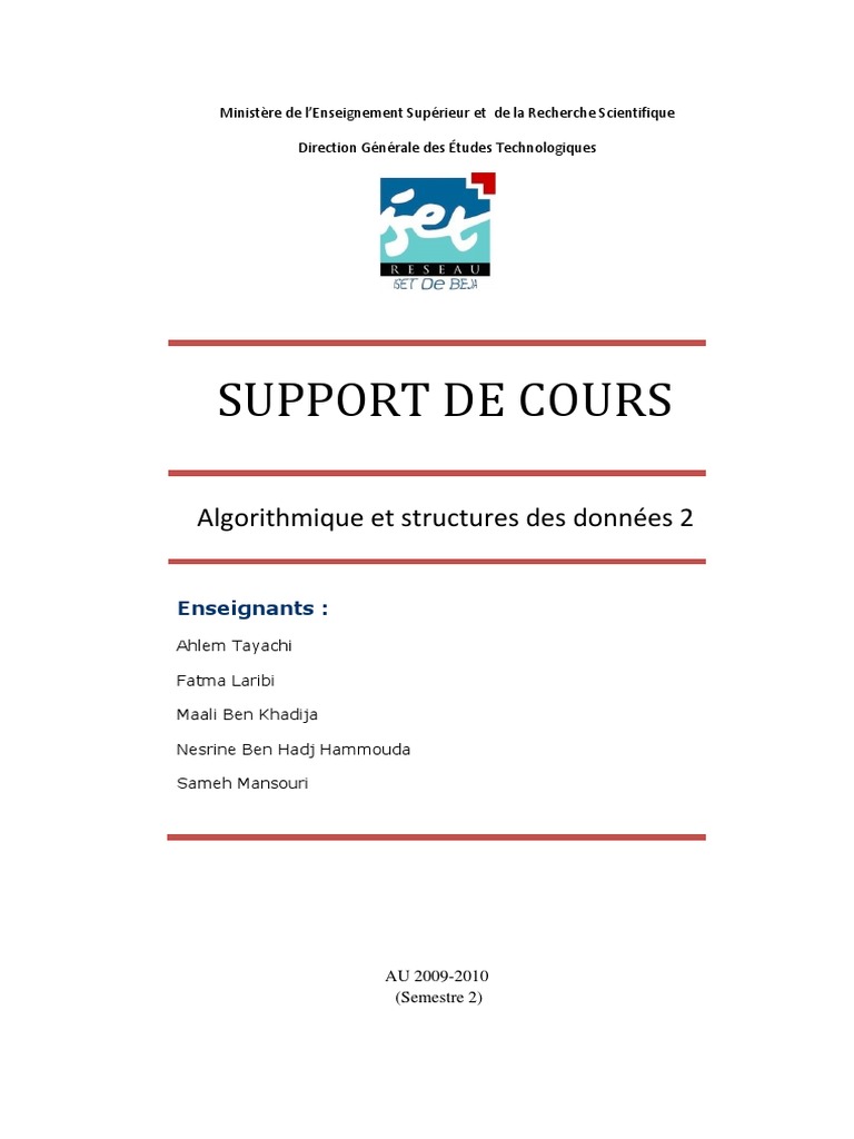 Algorithmique Et Structures Des Données | PDF | Pointeur (programmation) | Variable (informatique)