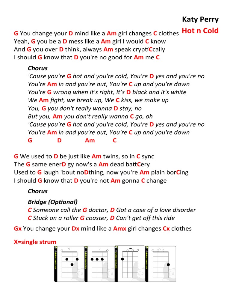 Katy Perry's "Hot n Cold" Lyrics Analysis | PDF