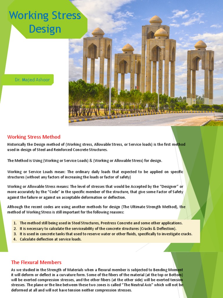 Working Stress Design: Dr. Majed Ashoor | PDF | Stress (Mechanics ...