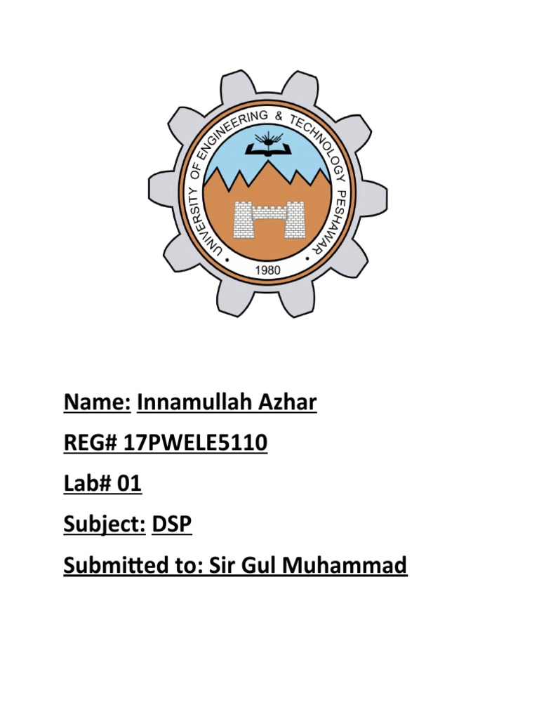 DSP Lab Report ! | PDF