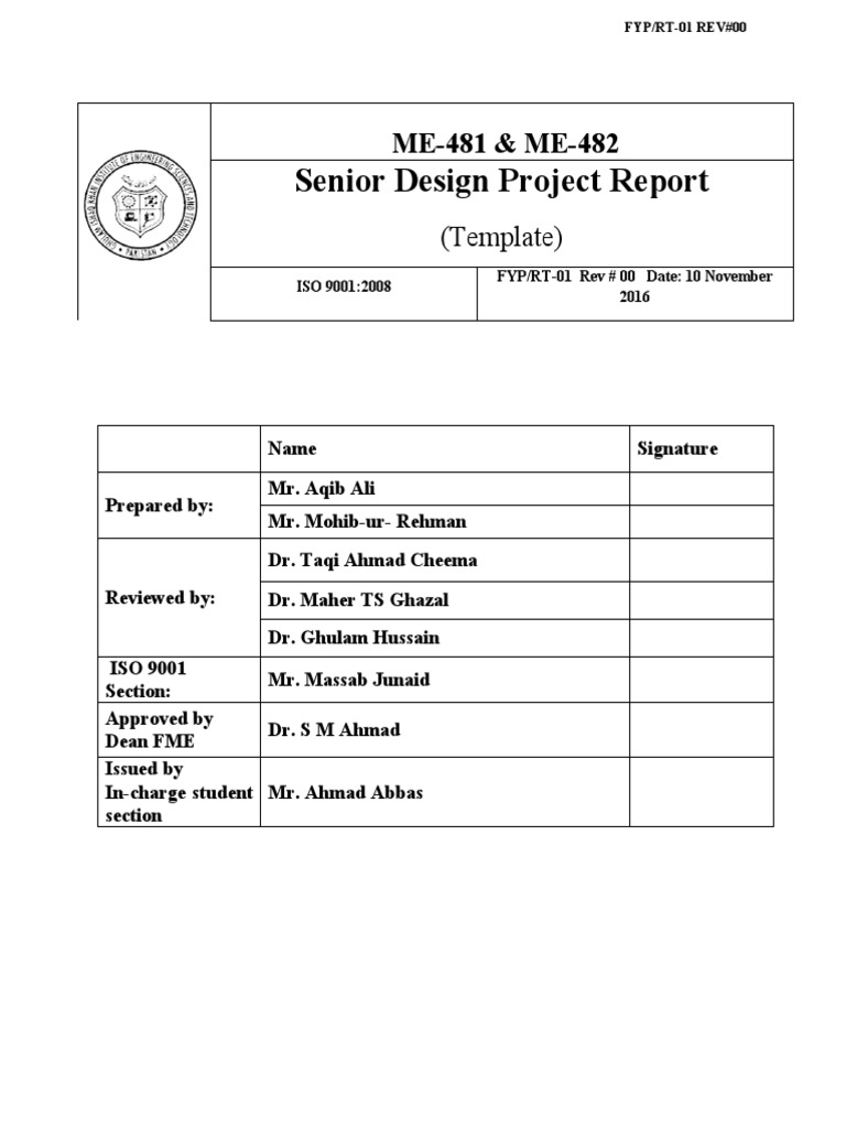 FYP Report Template and Guidelines | PDF | Sustainability | Simulation
