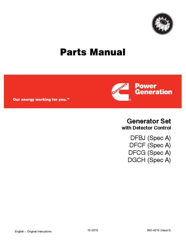 Manual de Partes Gen Set Cummins PDF | PDF | Electrical Connector | Switch