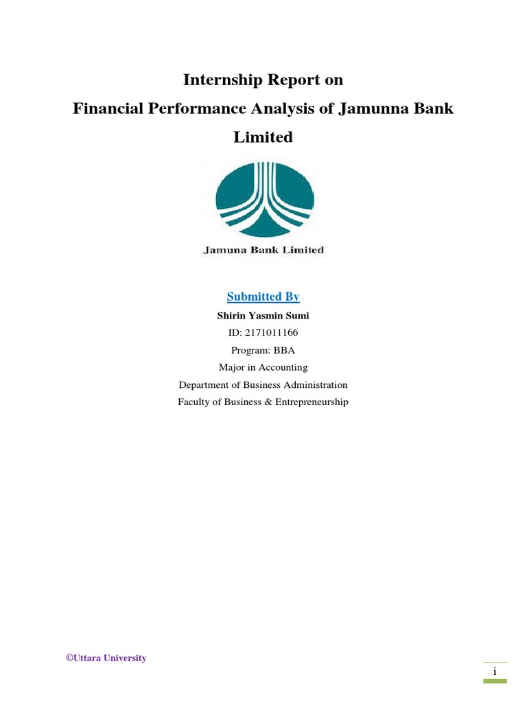 An Analysis of Financial Performance of JAMUNA BANK PDF | PDF | Equity ...