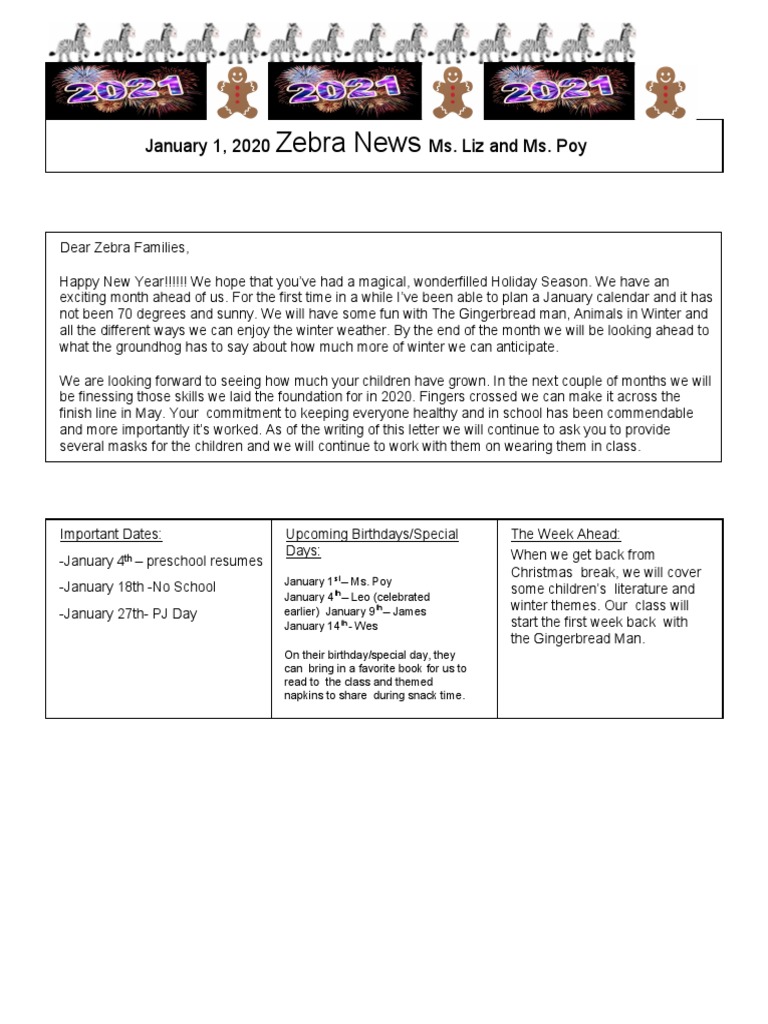 01 03 2021 Newsletter | PDF