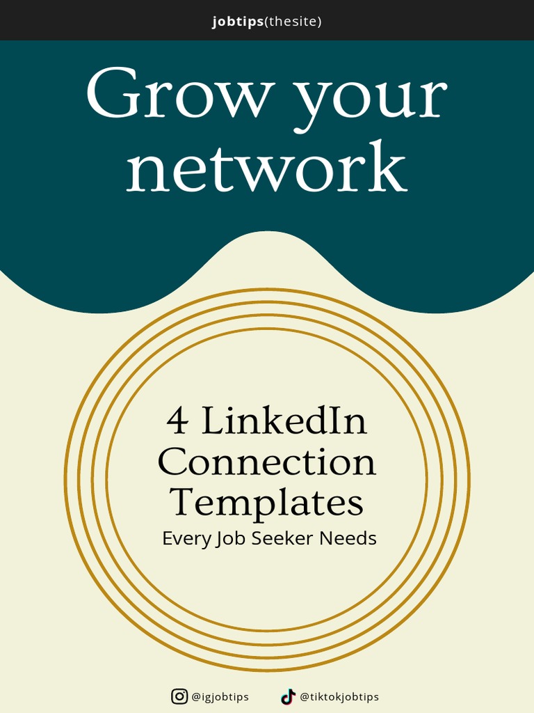 LinkedIn Connection Note Templates | PDF | Linked In | Business
