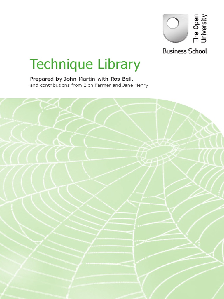 Technique Library PDF | PDF | Brainstorming | Reserved Word