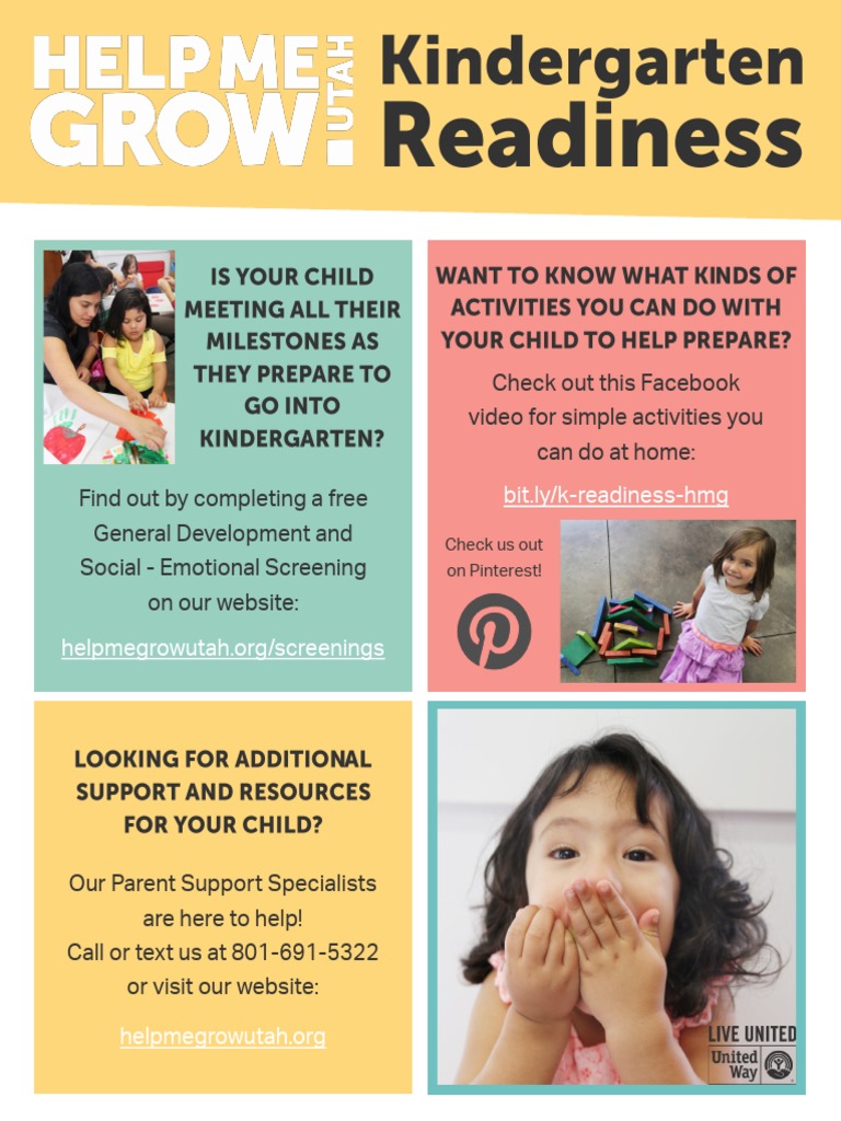 Kindergarten Readiness Resources for Parents | PDF